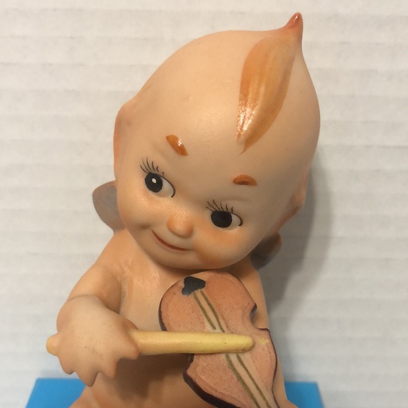 Accents | Vintage Porcelain Kewpie Figurine Playing A Violin Marked ...